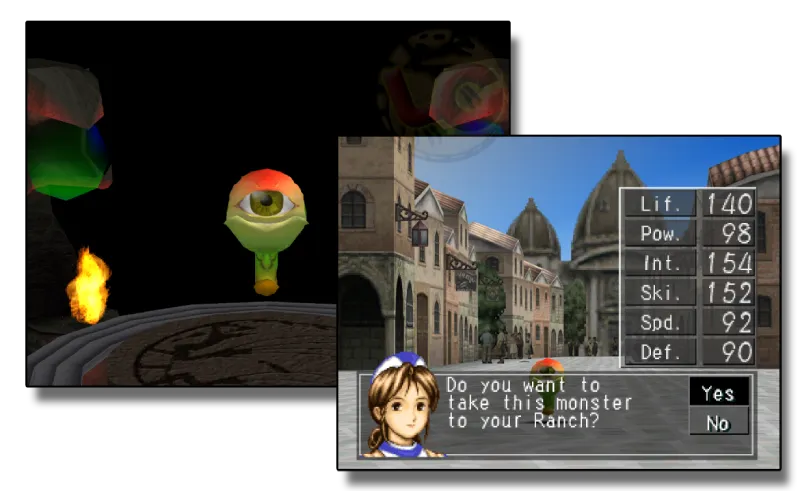 How Monster Rancher generates monsters