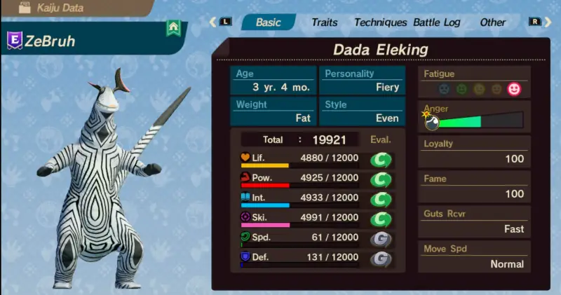 Ultra Kaiju Monster Rancher - Raising methods, schedules, Drill types
